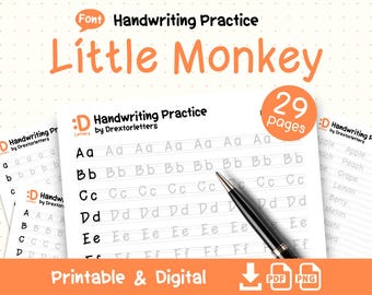 Handwriting Practice Sheets, Printable Handwriting Worksheets, Alphabet ...