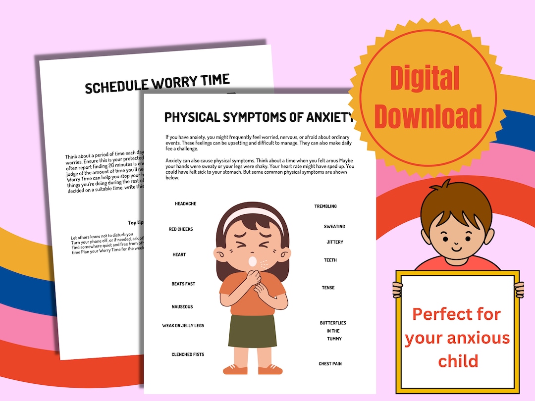 Printable Anxiety Work Sheets for Kids: Cognitive Behavior Therapy ...