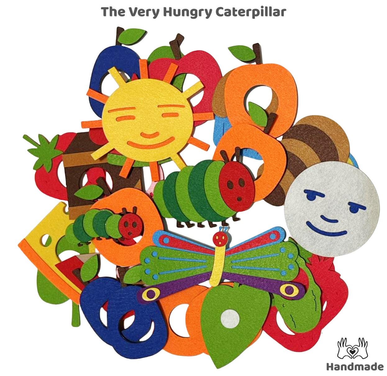 Hungry Hungry Caterpillar Felt Board Story Set - Handmade Educational ...