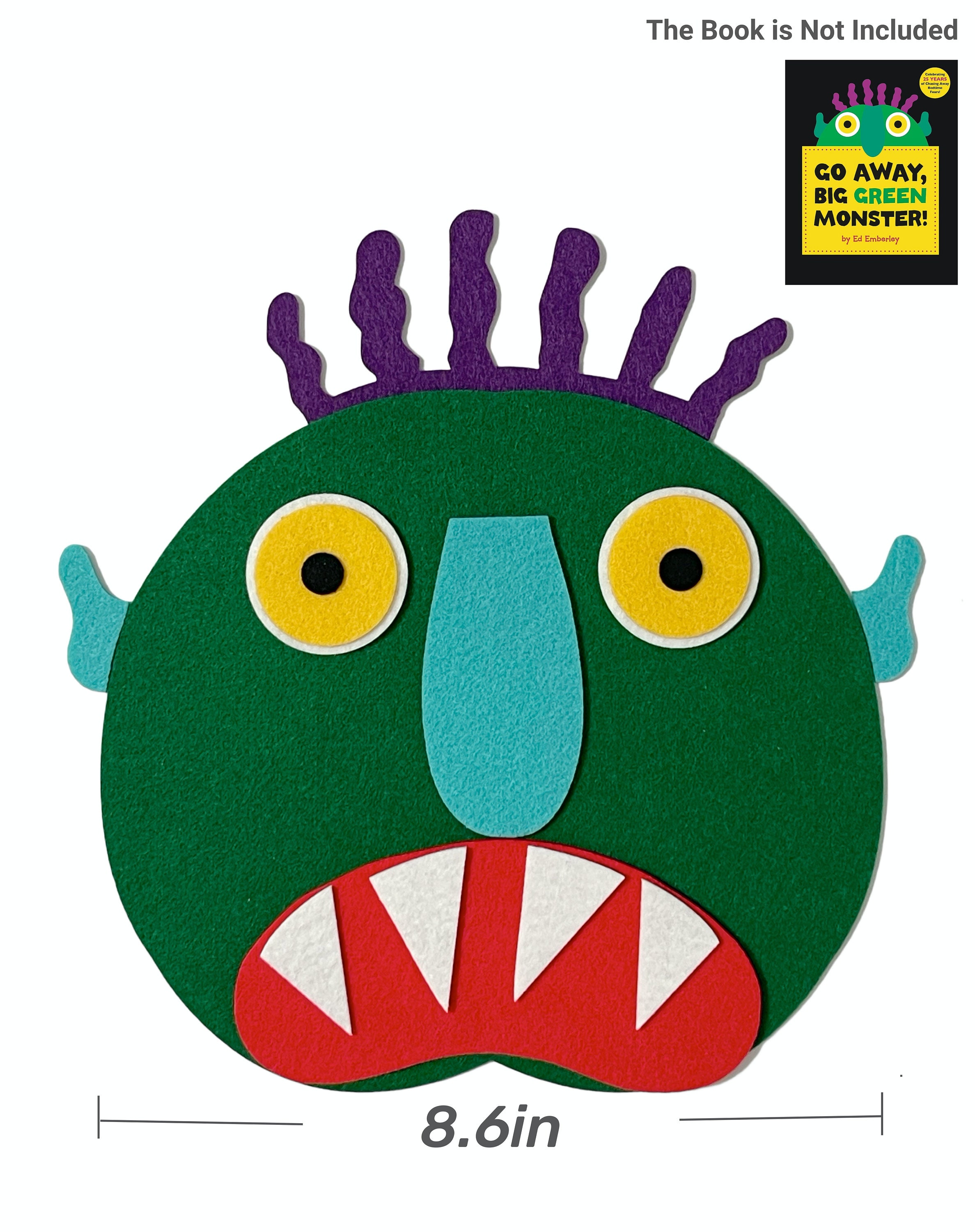 Go Away, Big Green Monster Felt Learning Toy Set, 12 Piece Set for Kids ...