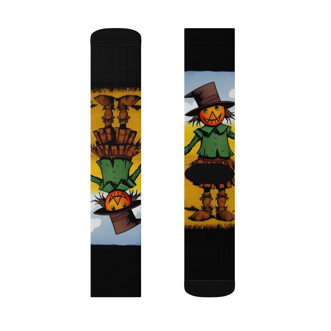 Halloween Cartoon Socks scarecrow - Etsy