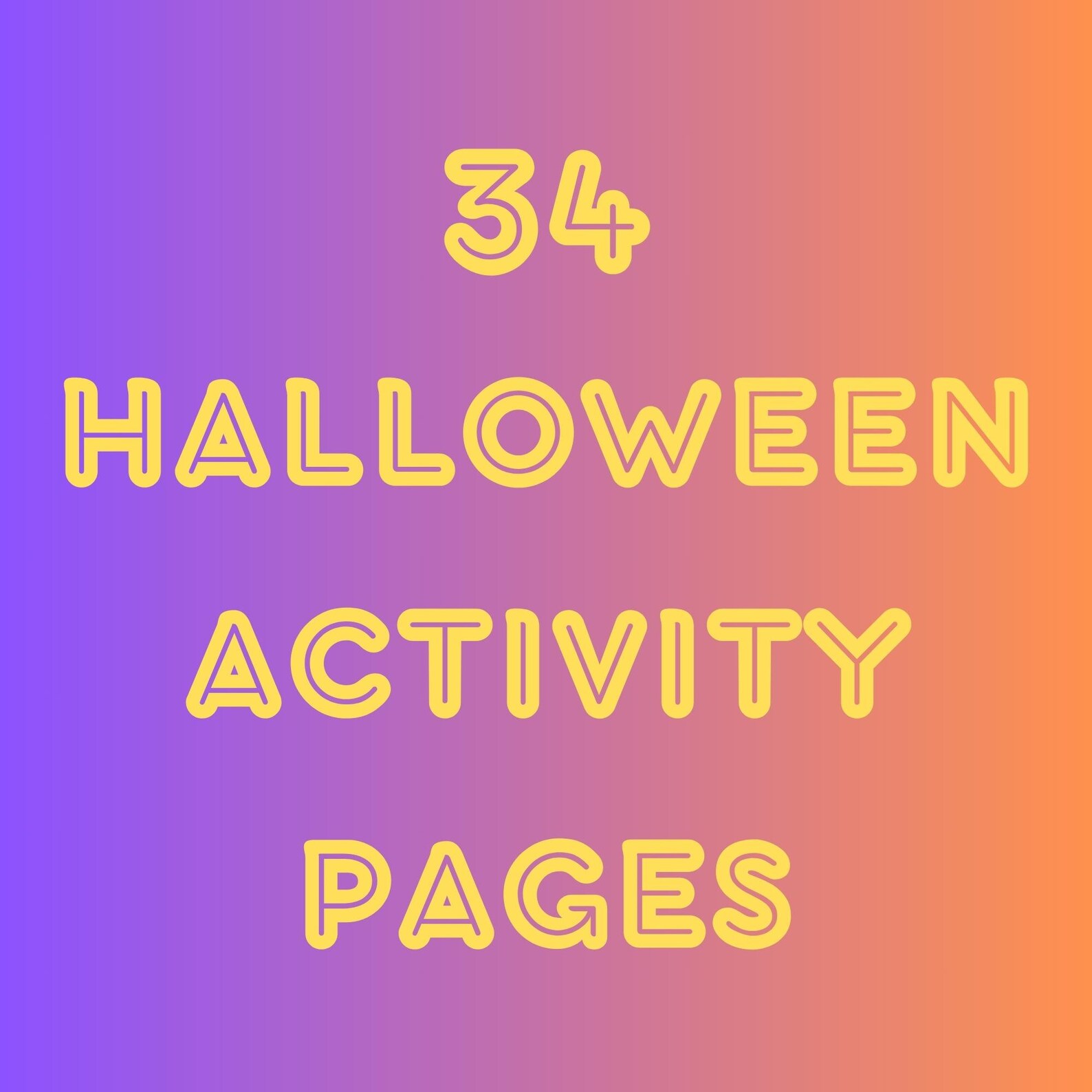 34 Printable Kids Halloween Activities, Shadow Match | Word Search ...