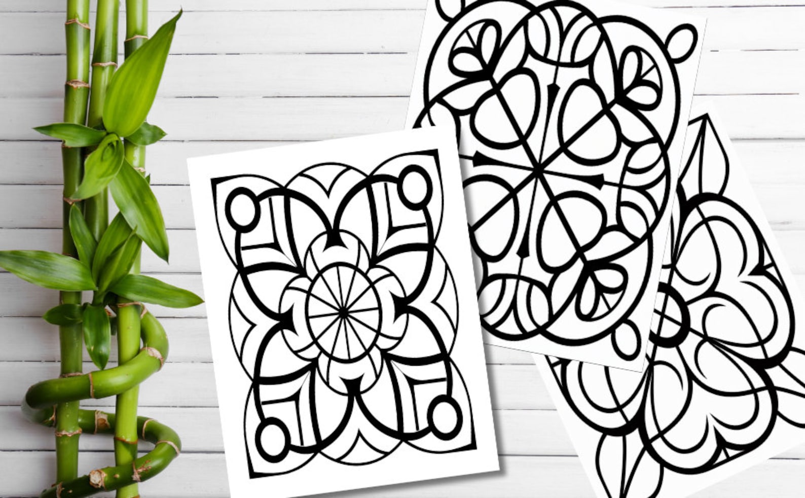 Creative Calm Bold & Easy Print Coloring Book 50 Pages for Digital ...