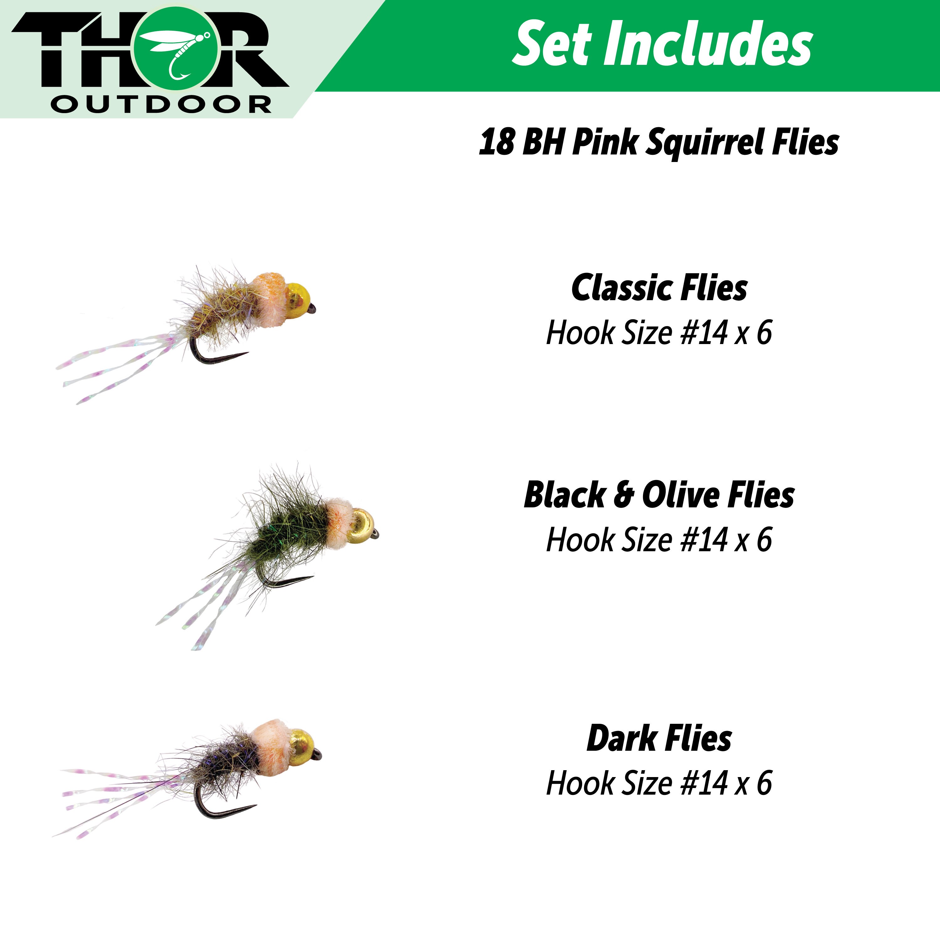 Pink Squirrel BH Nymph Fly Assortment Fishing Flies for - Etsy