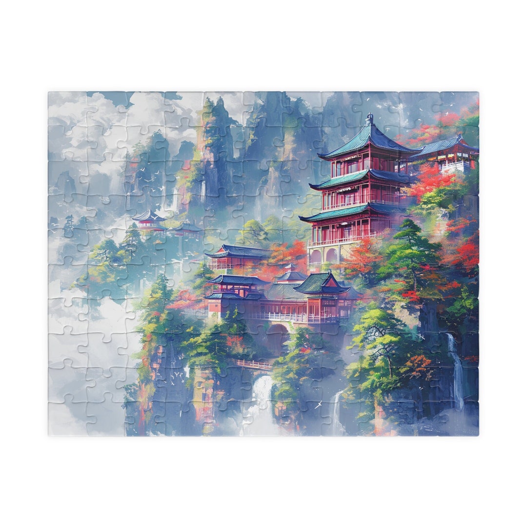 Jigsaw Puzzle Chinese Architectural Landscape | Unique Gifts for Puzzle ...