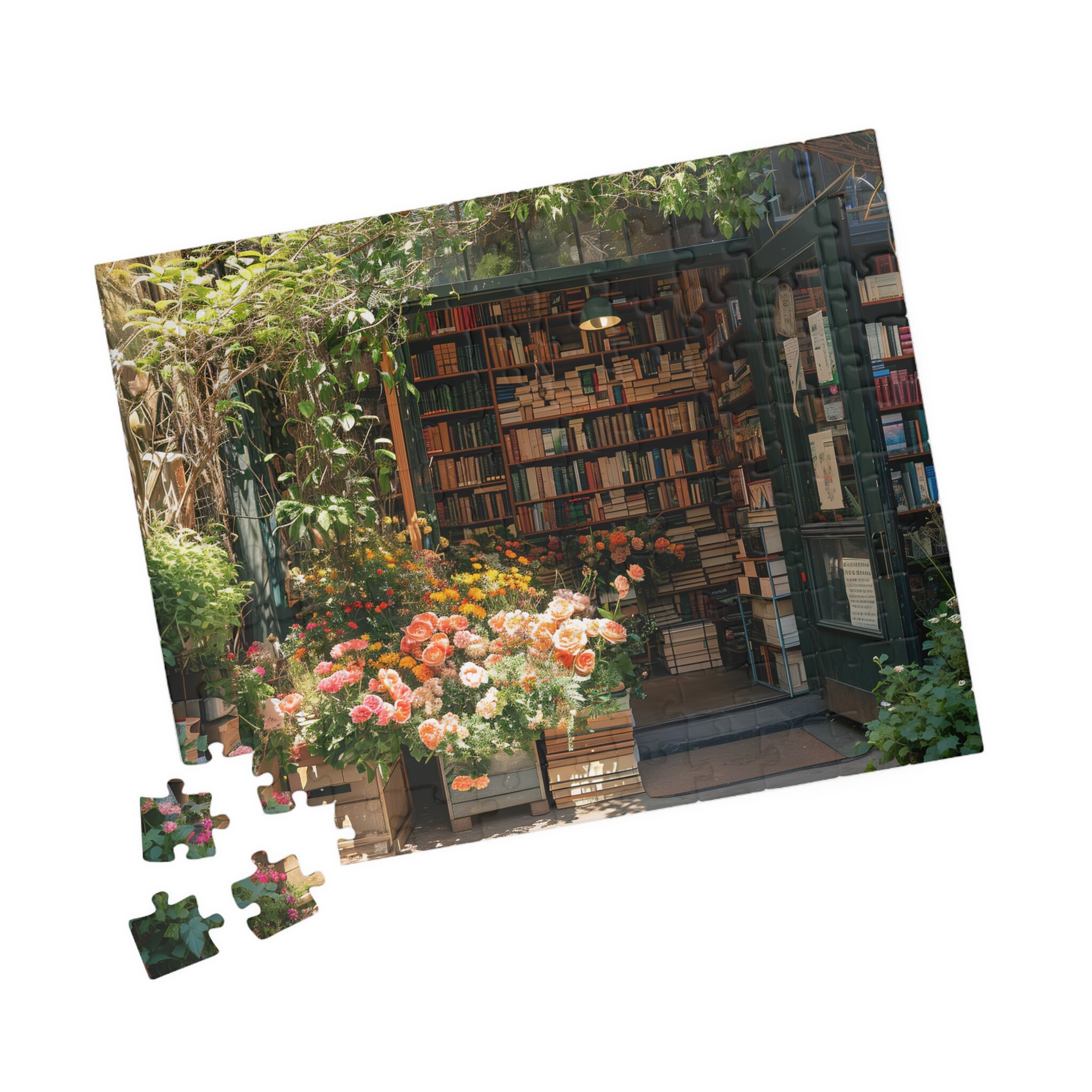 Jigsaw Puzzle Aesthetic Retro Book Store Gifts - Etsy