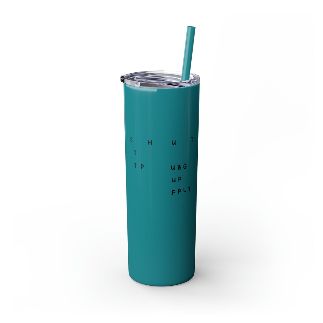STFU Steno Skinny Tumbler With Straw, 20oz, Court Reporter Gift, Court ...