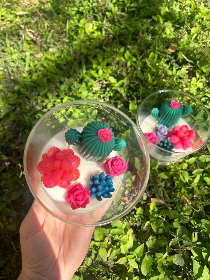 Succulent Terrarium Decorative Candle - Etsy