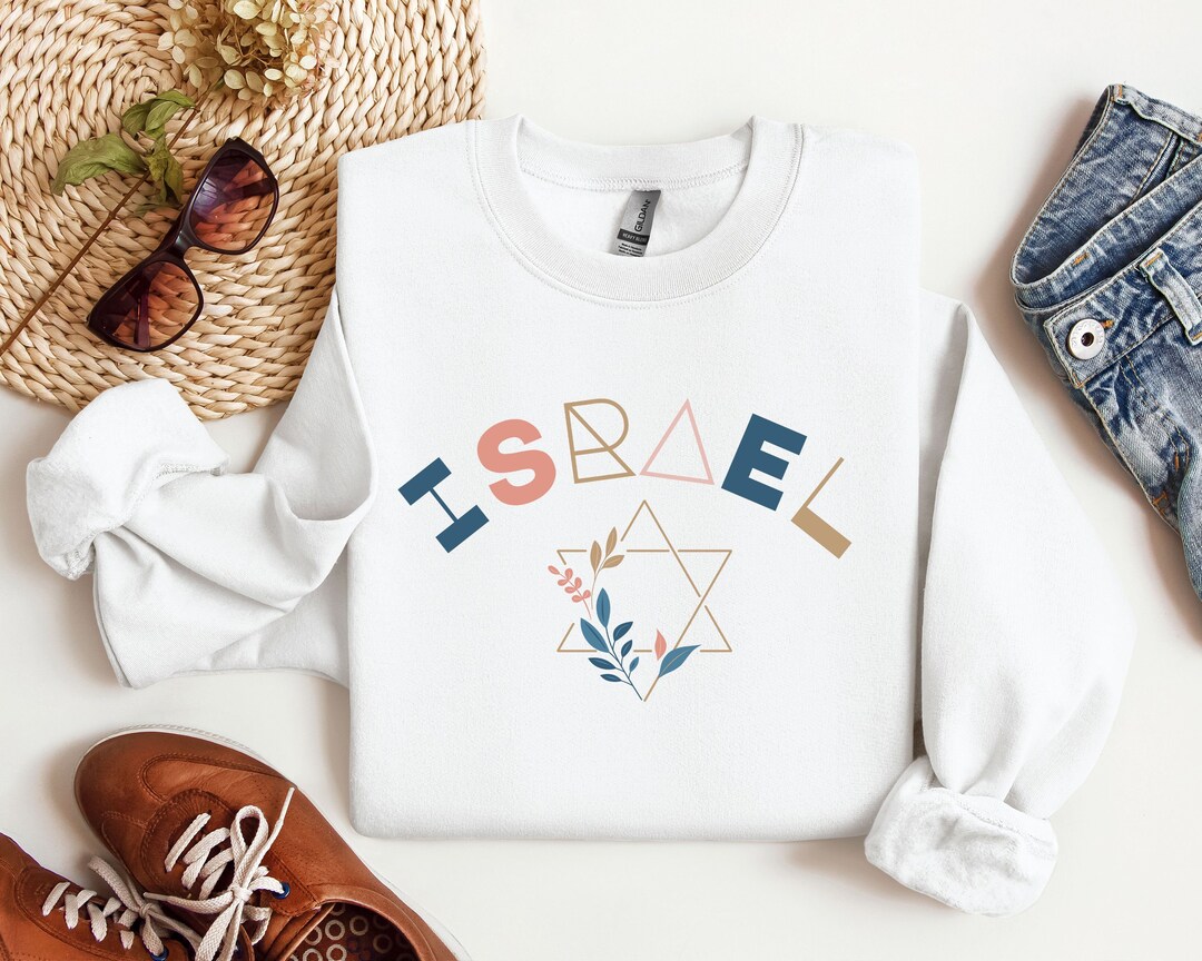 Support Israeli Sweatshirt, Israel Country in Middle East, Israel ...