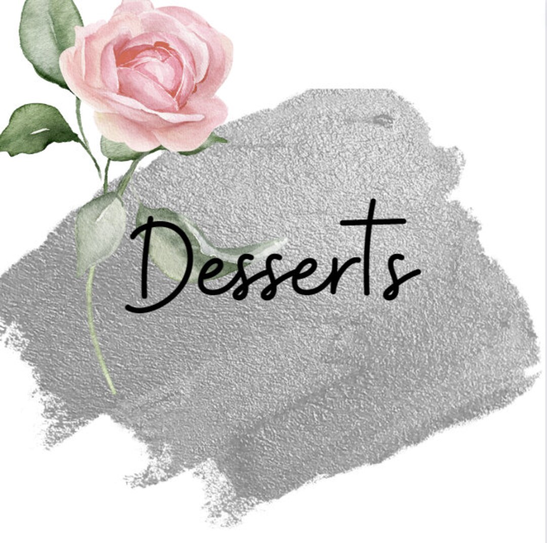 4x6 Silver Theme Table Signage - Etsy