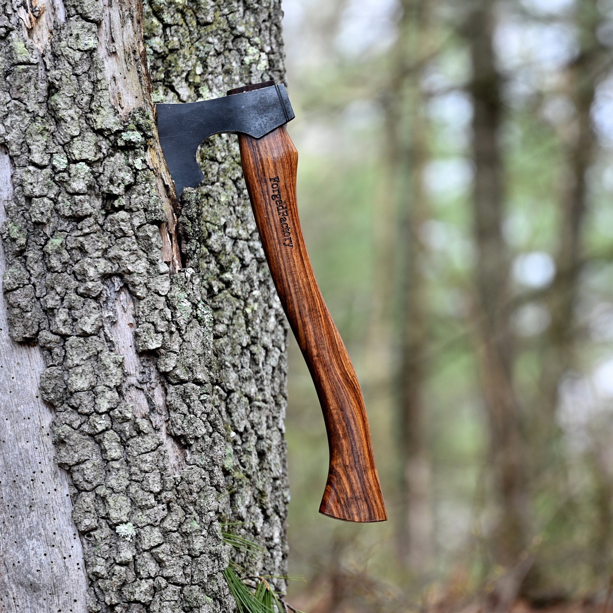 Hand Forged Axe Viking Hatchet Cleaver Hatchet Gift for HIM Camping Axe ...