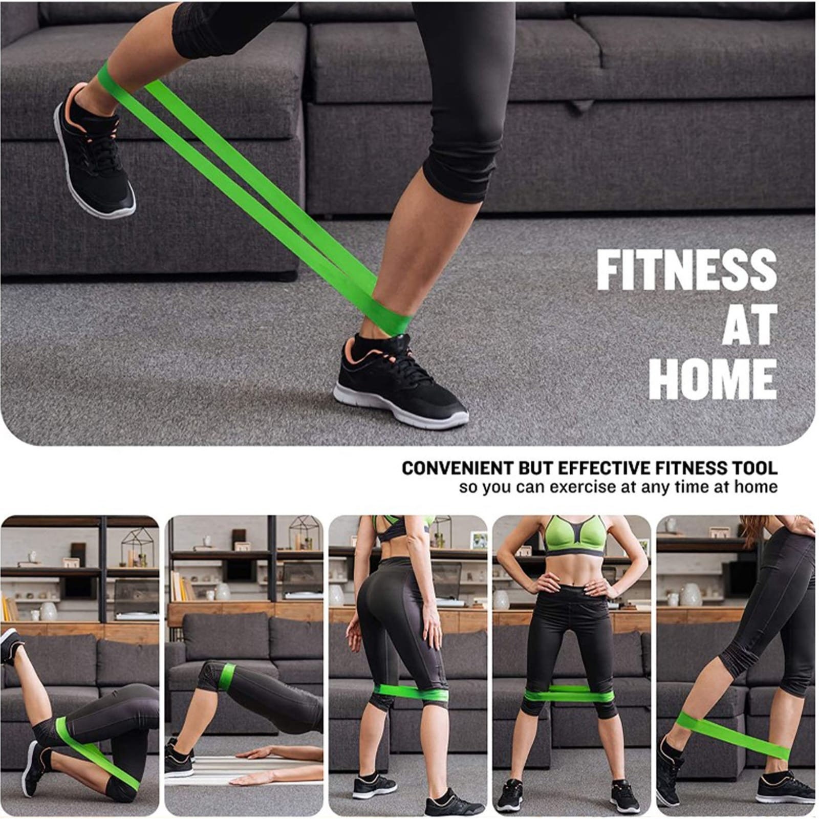 5 Piece Premium Resistance Bands: Perfect for Yoga, Strength Training ...