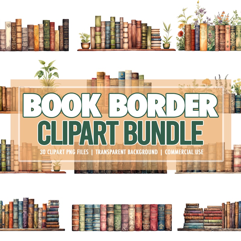 Book Borders - Etsy