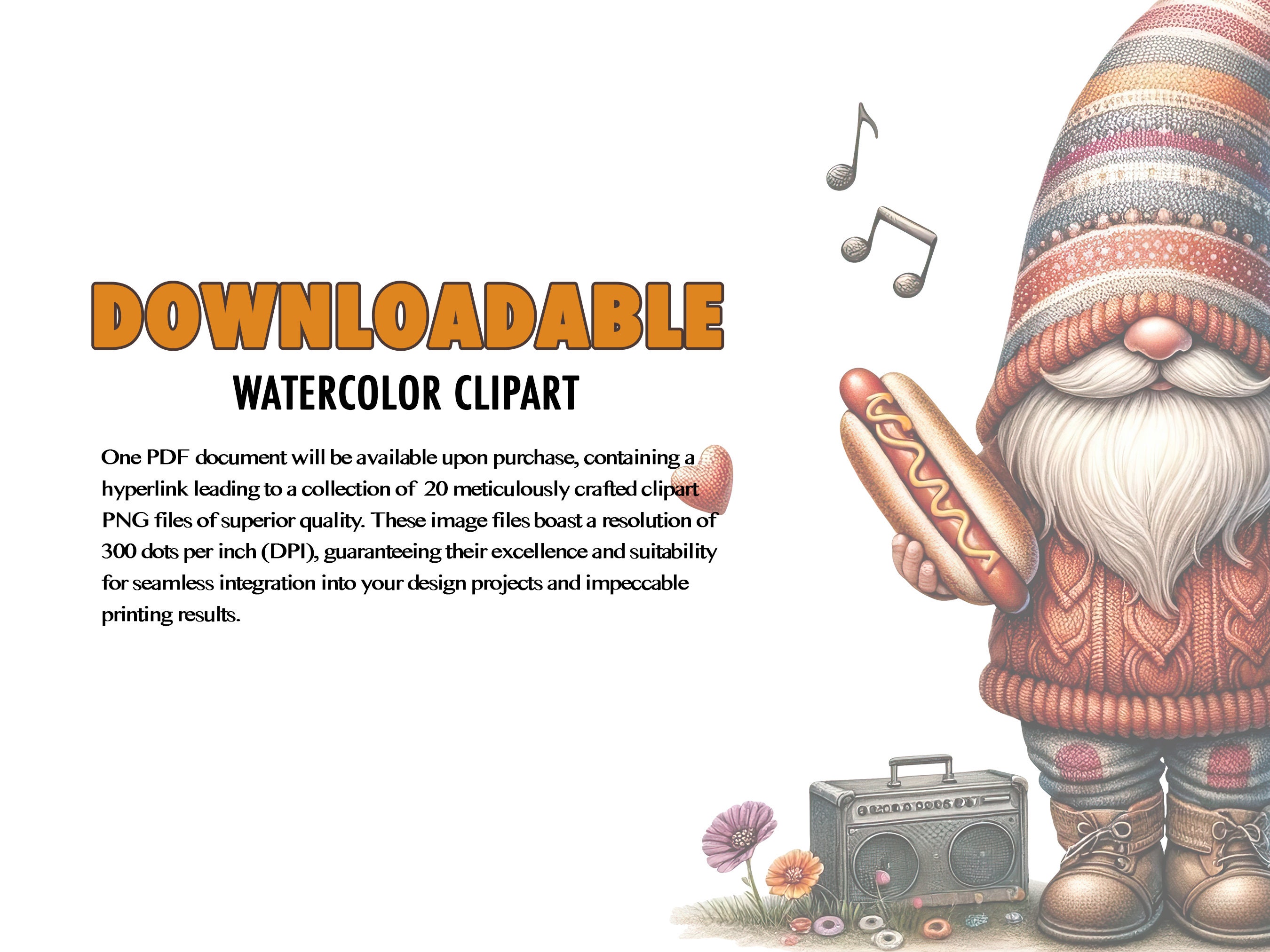 Watercolor Festival Gnome PNG Clipart Bundle of 20, Cute Gnome PNG ...