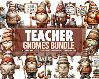 Watercolor Mothers Day Gnomes PNG Clipart Bundle of 30, Gnome Cute ...