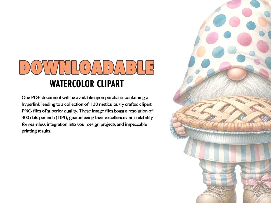 Watercolor Holiday Gnomes PNG Clipart Bundle of 130, Valentine Gnomes ...