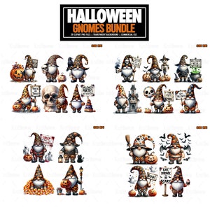 Watercolor Gnomes PNG Clipart Bundle of 110, Seasonal Gnome, Christmas ...