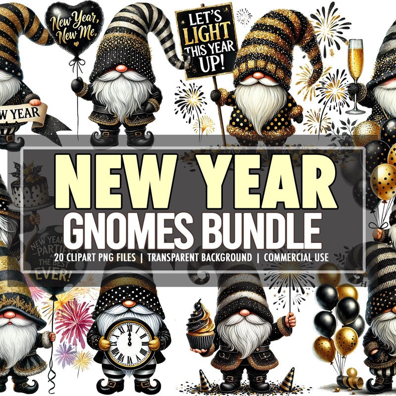 Happy New Year 2026 Gnome - Etsy