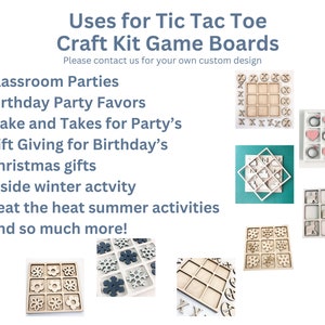Tic Tac Toe Board Wooden Board Games, Classroom Valentines, Family Game ...