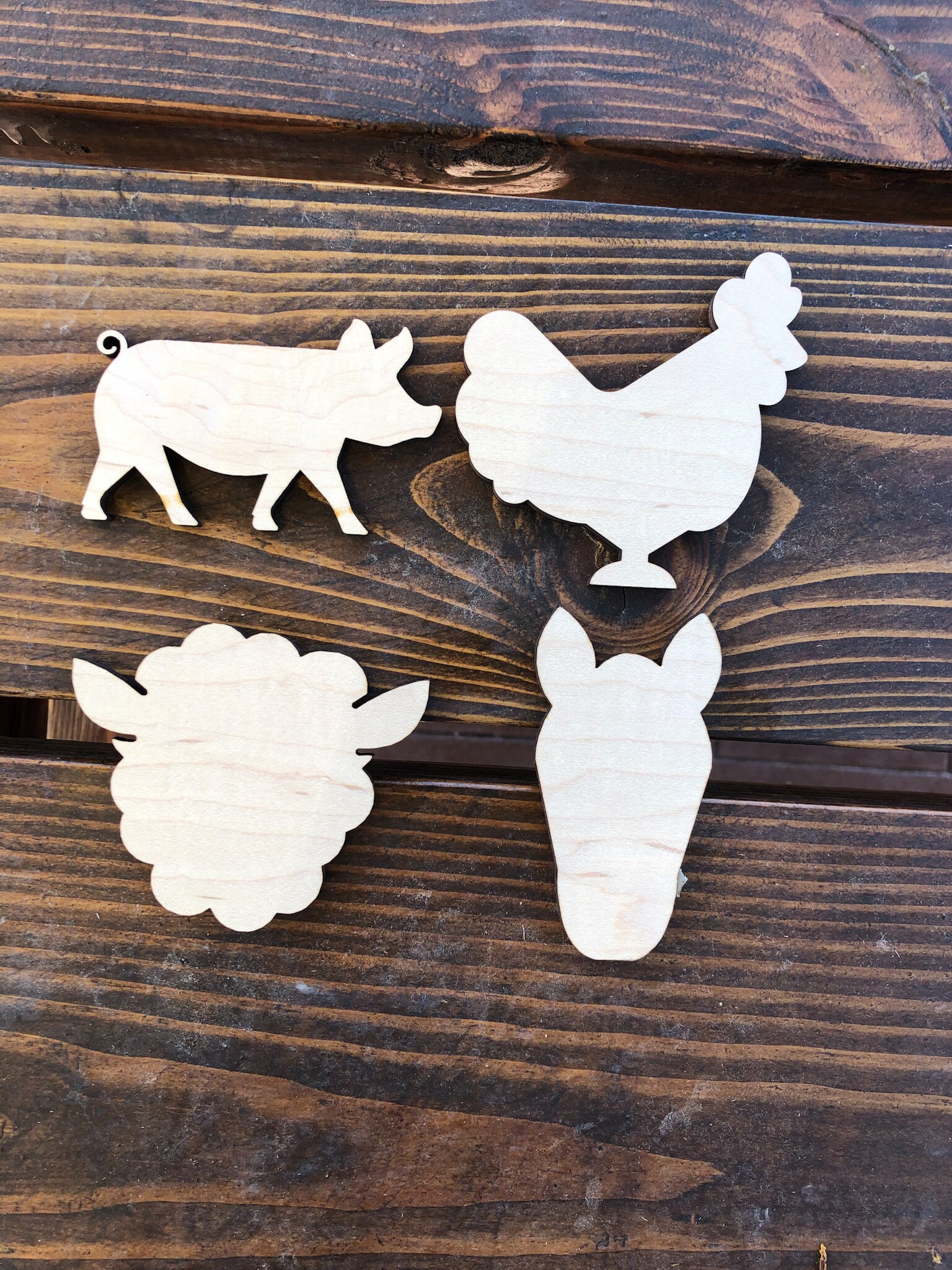Wood Farm Animals DIY Kits for Adults, Make Your Own Sign Do It ...