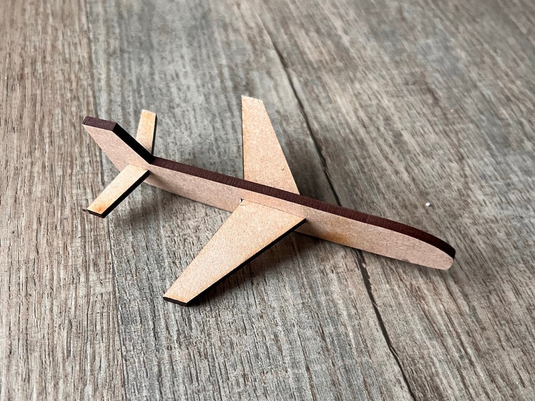Wooden Airplane, Customization Optional, Paper Airplane Wood Toy for ...