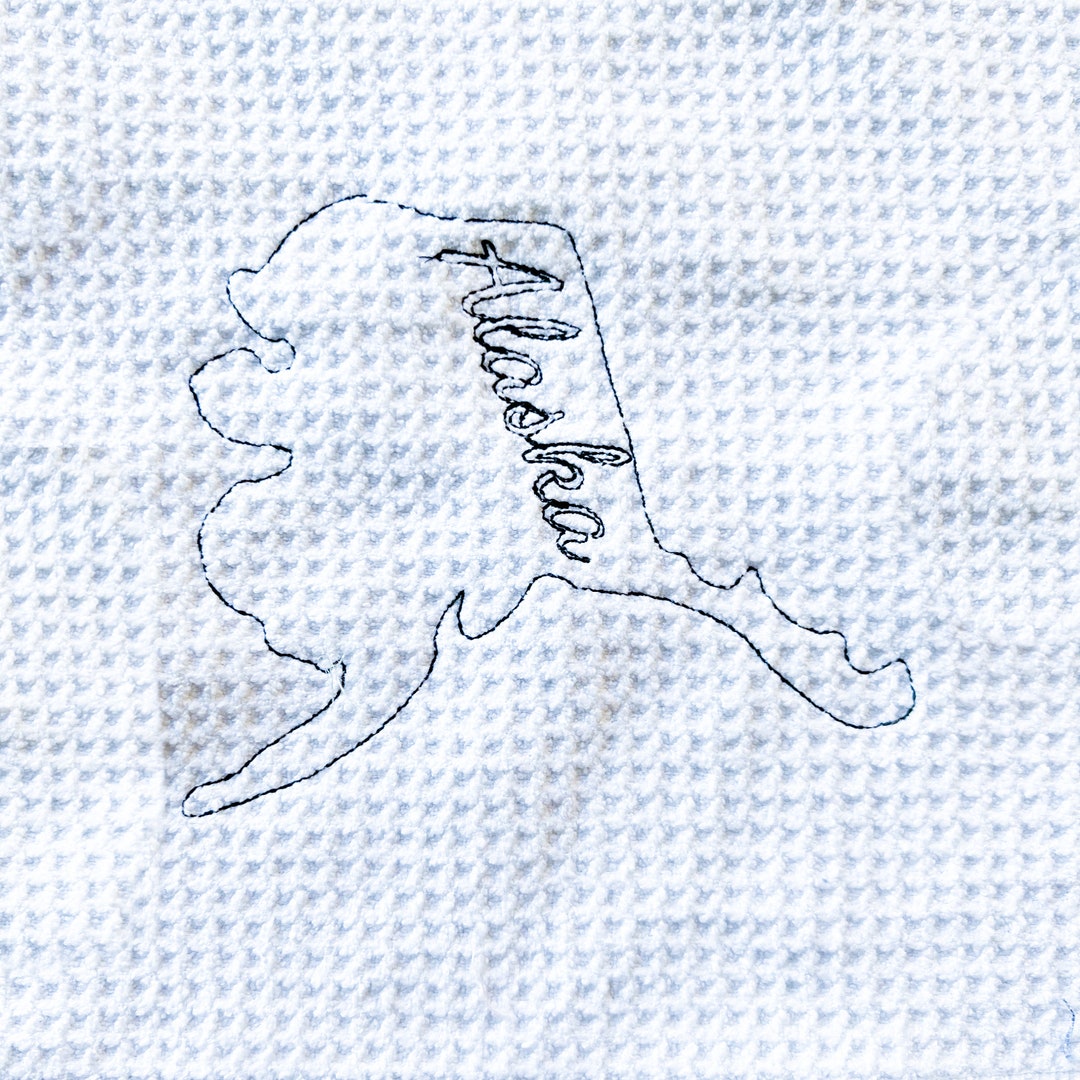 Alaska Map Decorative Hand Towel, State Hand Towel, State Love Alaska ...