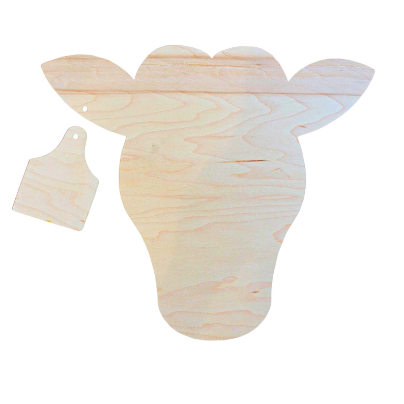 Cow Sign Unpainted Wood Farm Animals Make Your Own Sign, Do It Yourself ...