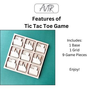 Tic Tac Toe Board Wooden Board Games, Classroom Valentines, Family Game ...