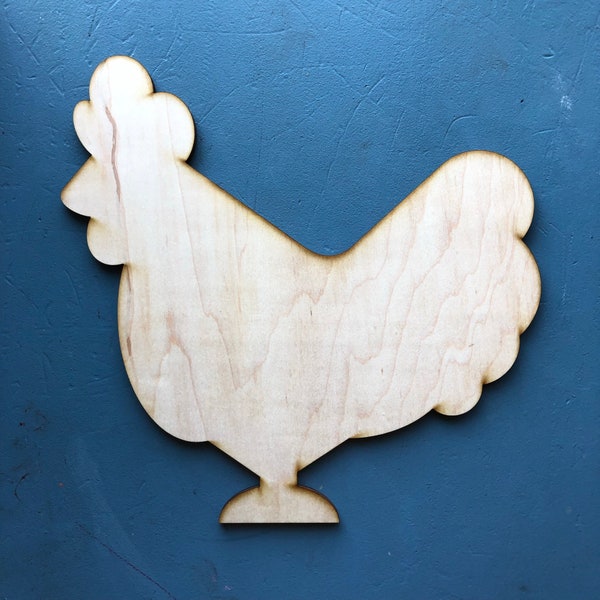 Wooden Chicken - Etsy