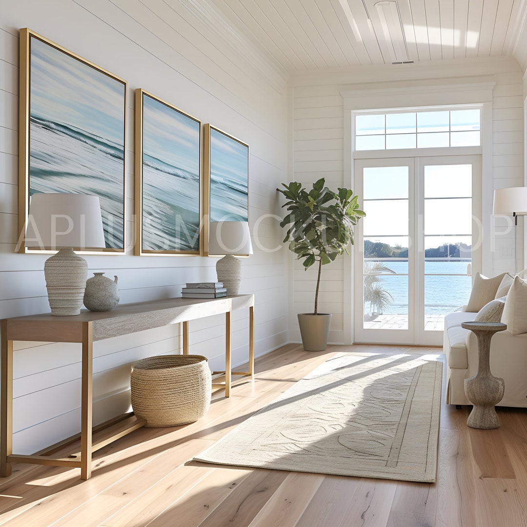Beachfront Wall Art Frame Mockup Set Coastal Home (PSD & PNG) - Etsy
