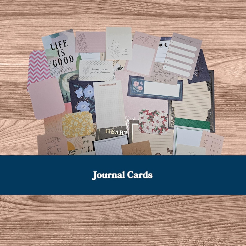 Junk Journal Starter Kit - Includes Upcycled Journal - 100+ Pieces ...