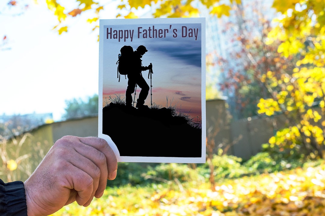 Trail Hiker Father's Day Card - Perfect for Dad's That Love to Get Out ...