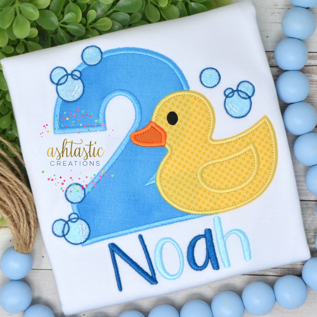 Rubber Duck Ducky Birthday Shirt / Numbers 1-9 / Duck Theme Birthday ...