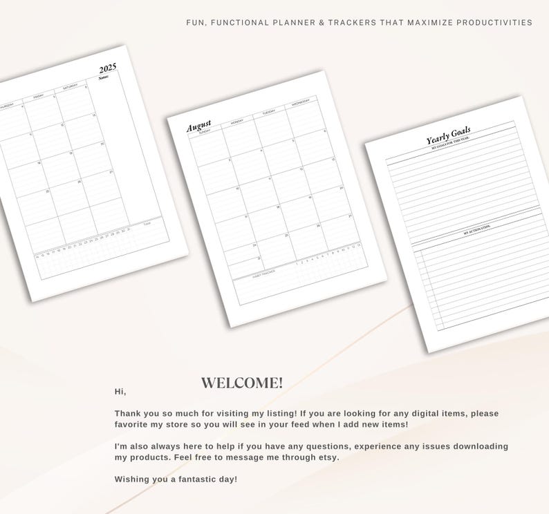 New Year Agenda Journal | Printable 2025 Planner | Goal Setting ...