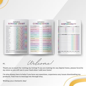 Kids Chore Chart Bundle: Behavior, Rewards, Routines (printable PDF) - Etsy