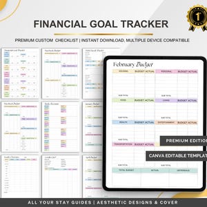 Ultimate Finance Planner Printable PDF | Monthly Budget, Debt Payoff ...