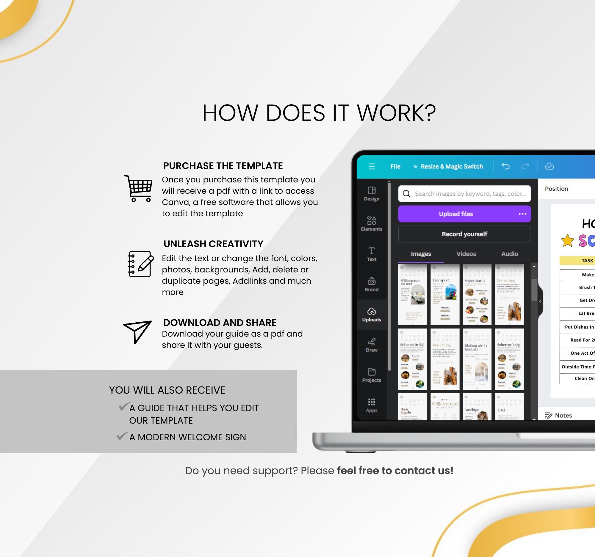 Printable Kids Screen Time Checklist, Digital Reward Chart Template ...