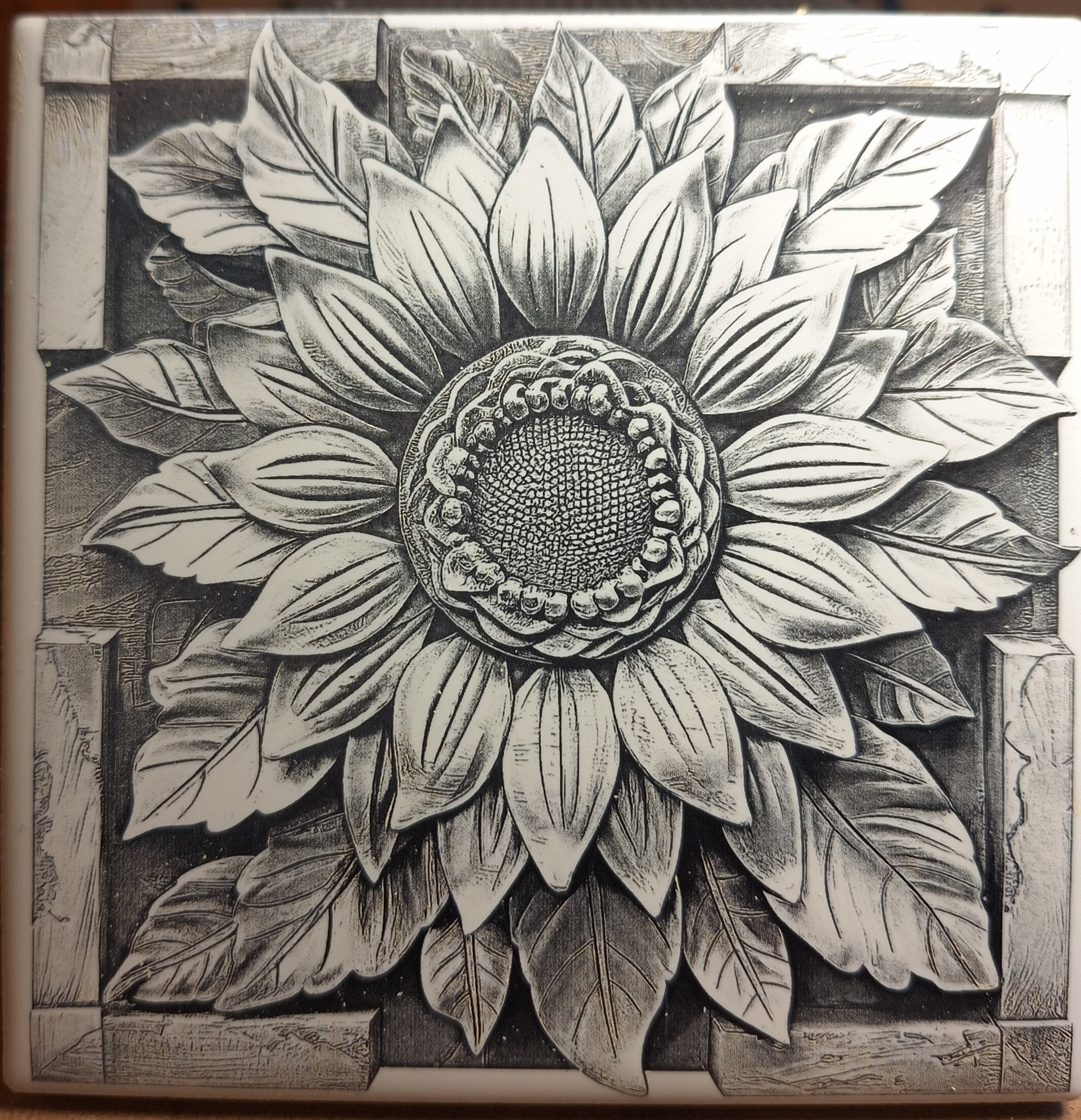 3D LASER ILLUSION, Sunflower - Etsy
