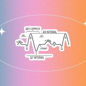 EKG Sticker Bundle: Medical Cheat Sheet, QRS Complex - Set of 3 - Etsy