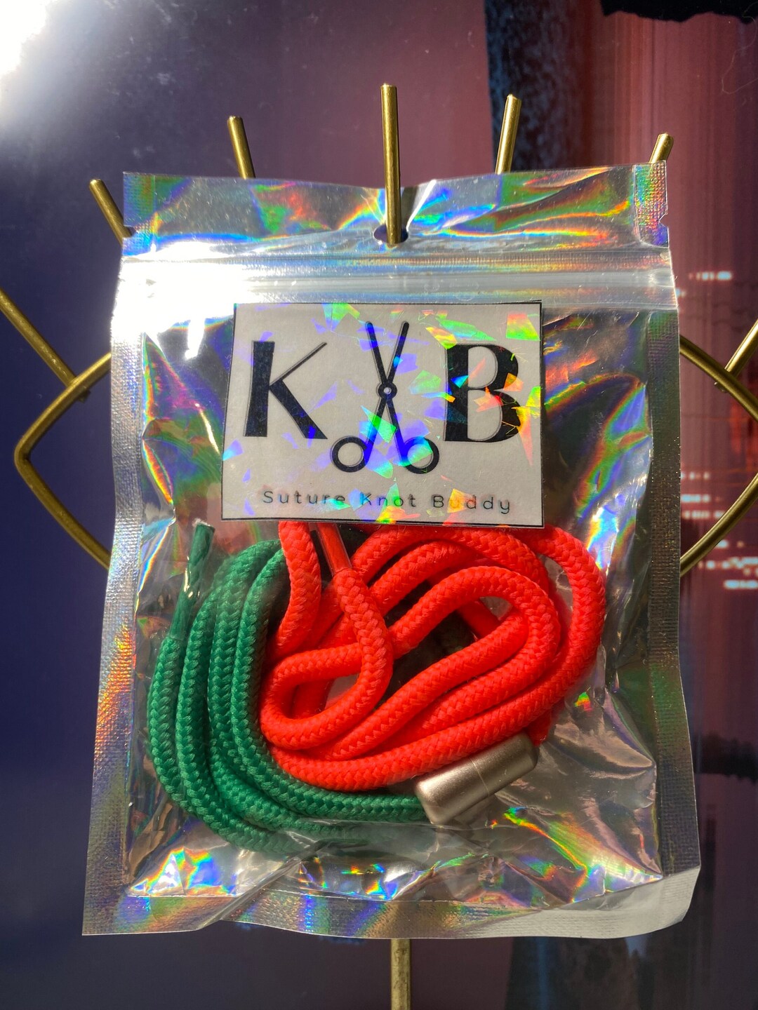 Suture Knot Buddy - Green/neon Pink - Etsy