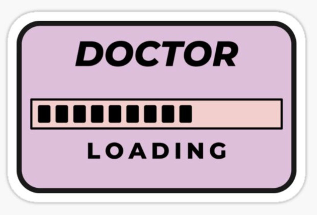 Doctor Loading Sticker Perfect for Medical Students and Premeds Great ...