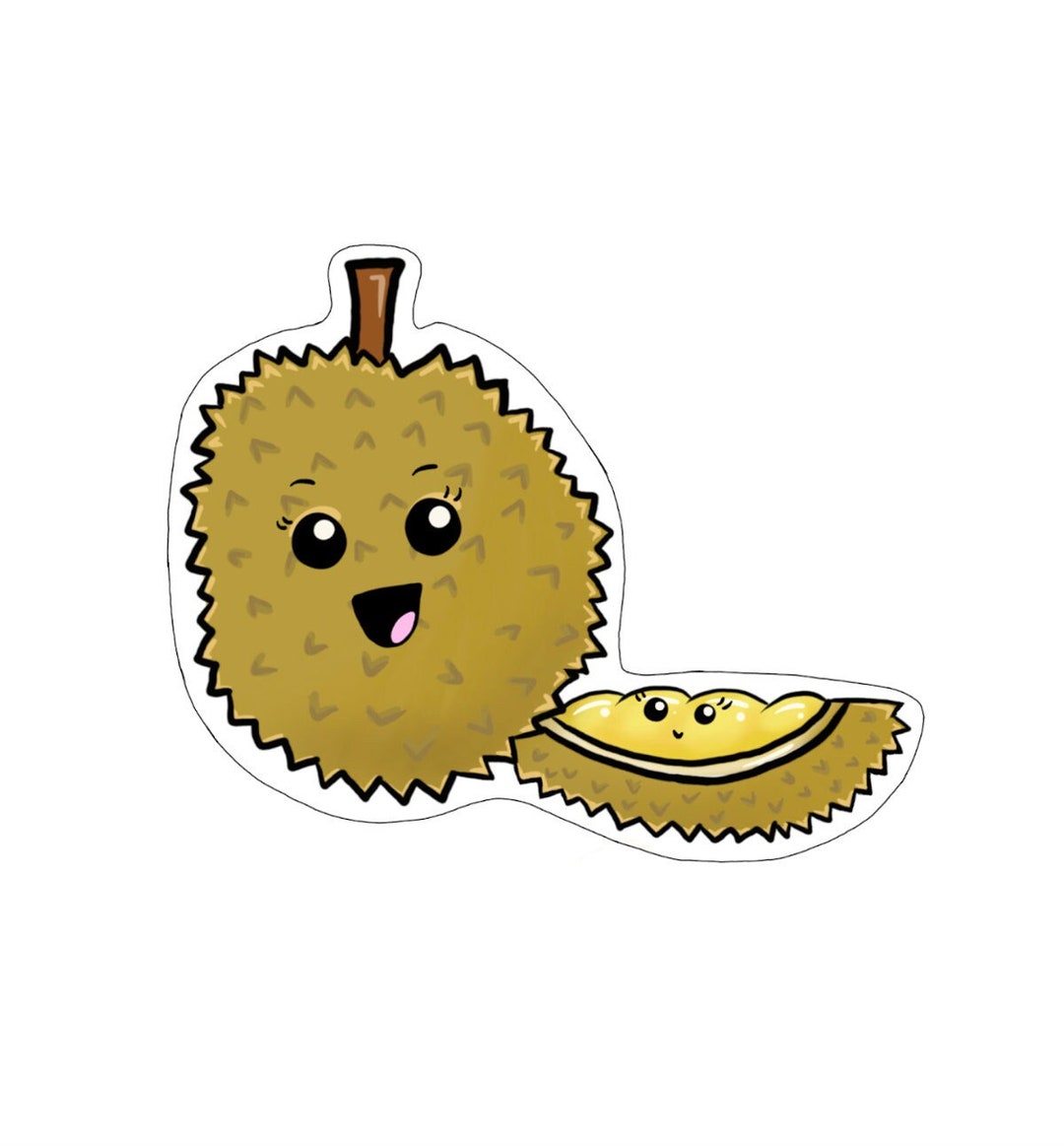 Durian sau Rieng Sticker Vietnamese Sticker - Etsy