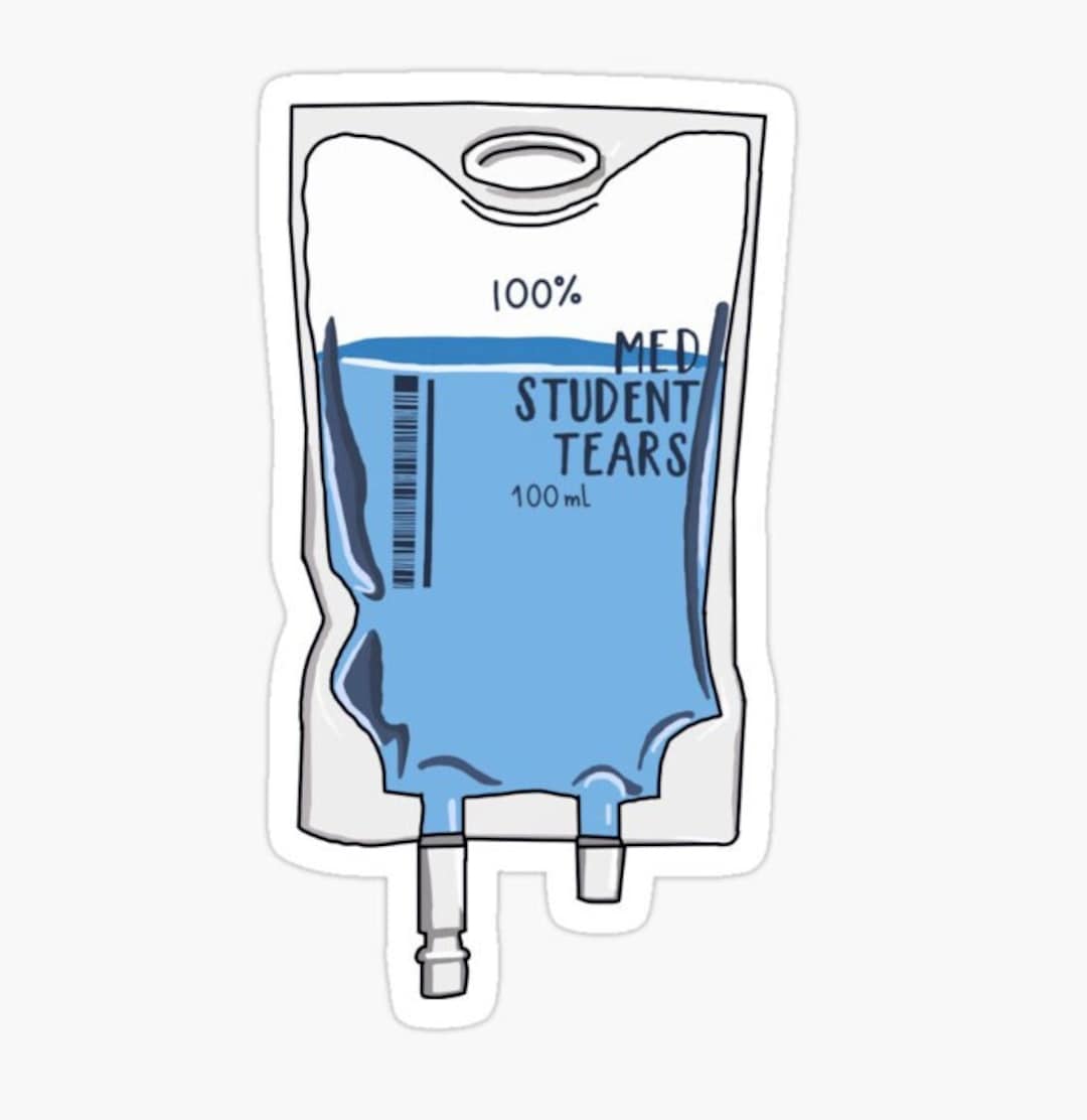 Med Student Tears Sticker - Etsy