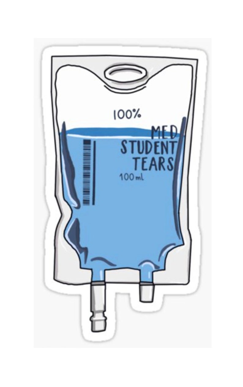 Med Student Tears Sticker - Etsy