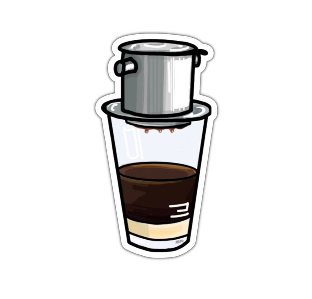 Vietnamese Iced Coffee Sticker: "cafe Sua Da" Viet Pride - Etsy