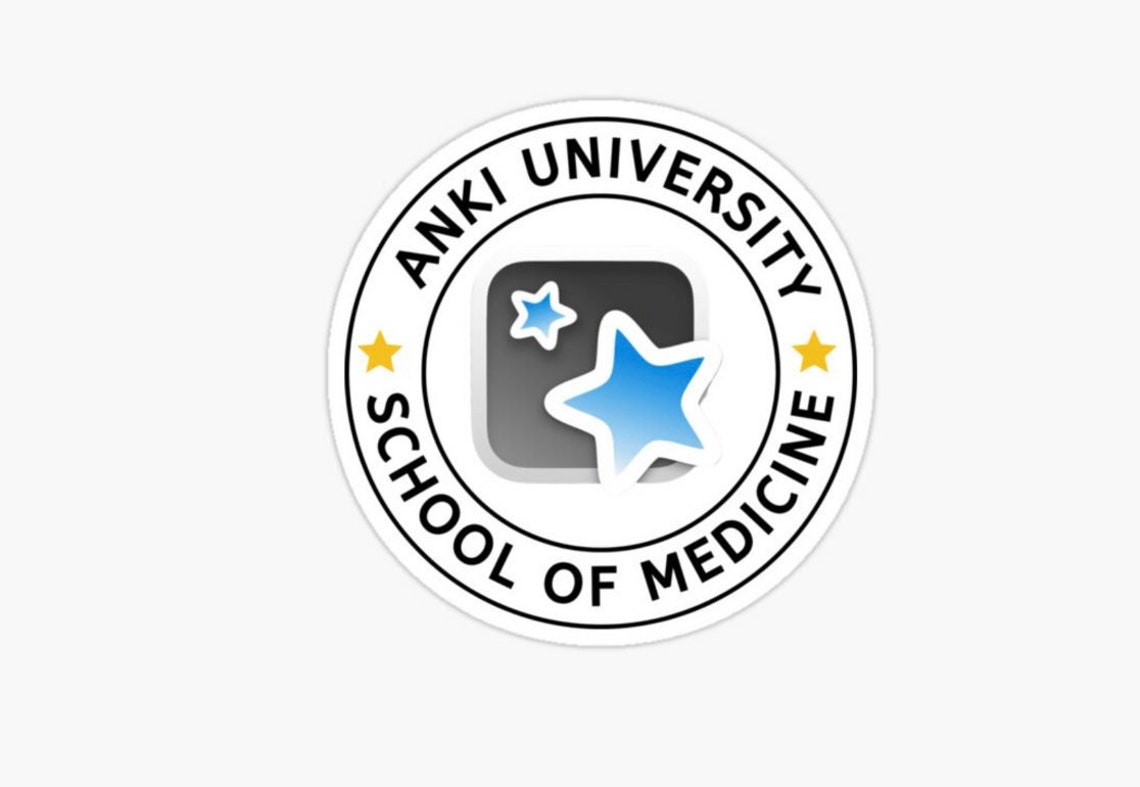 Anki University School of Medicine Sticker: Medical Student Gift - Etsy