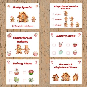 Gingerbread Bakery, Dramatic Play, Digital Download, Daycare Printable ...