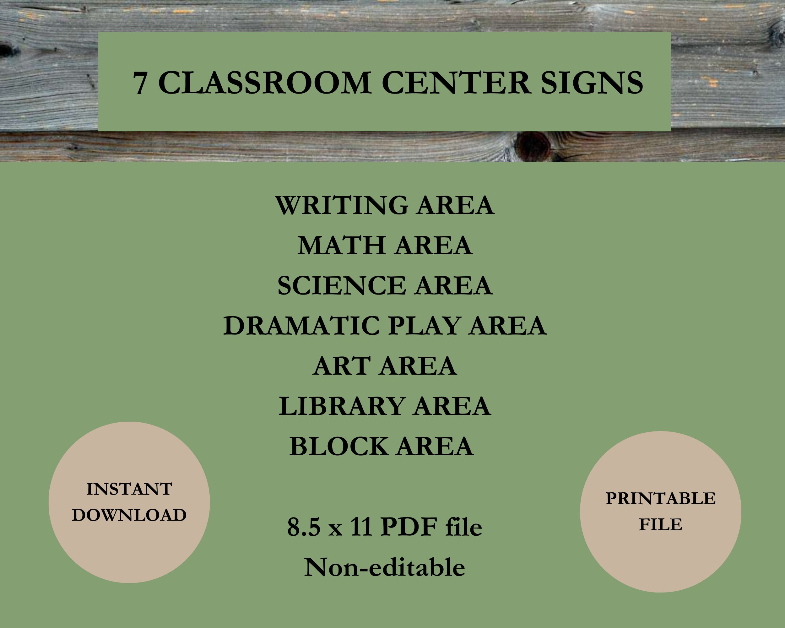 Center Signs Classroom/ Classroom Signs/ Daycare/ Center/ Outdoor Signs ...