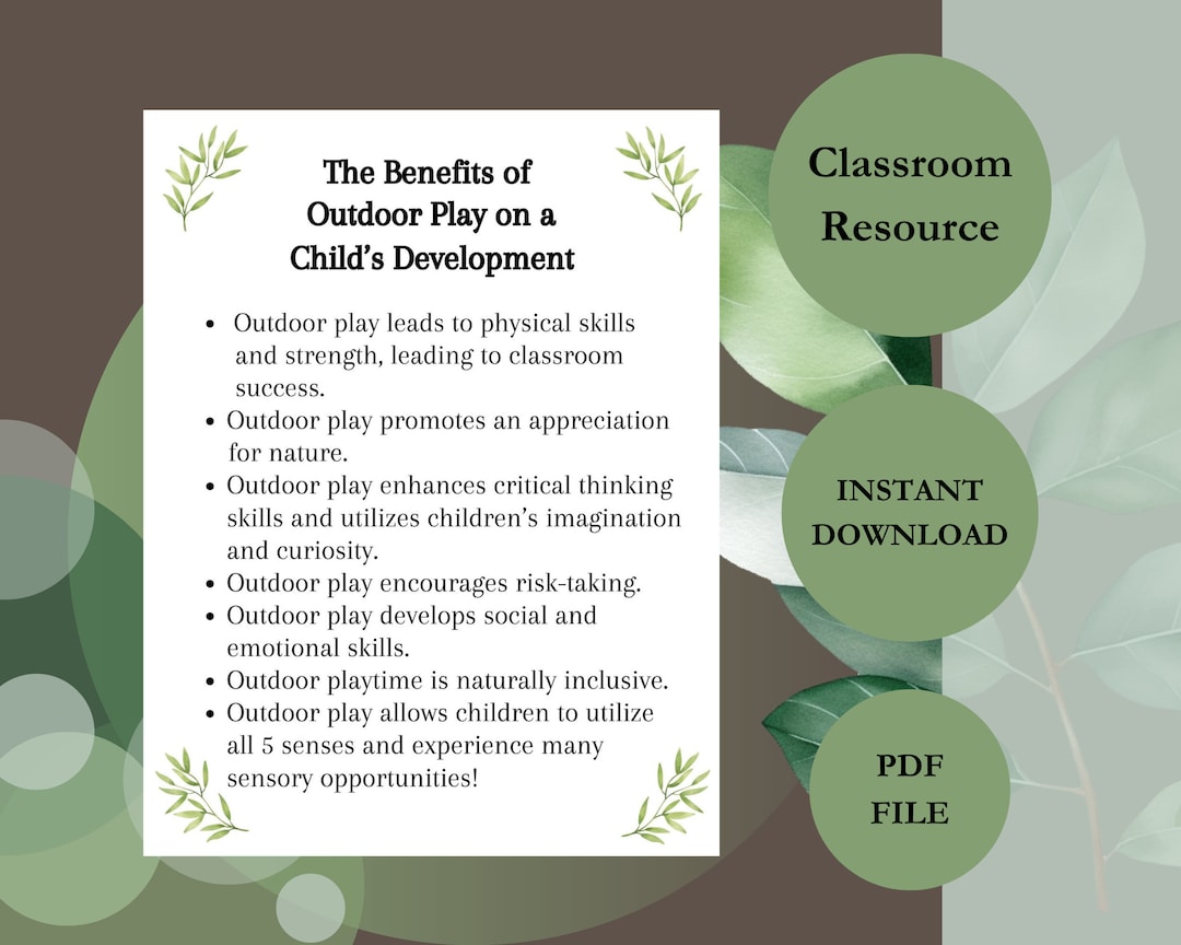 Outdoors Resource/ Digital Download / Forest School/ Daycare/classroom ...