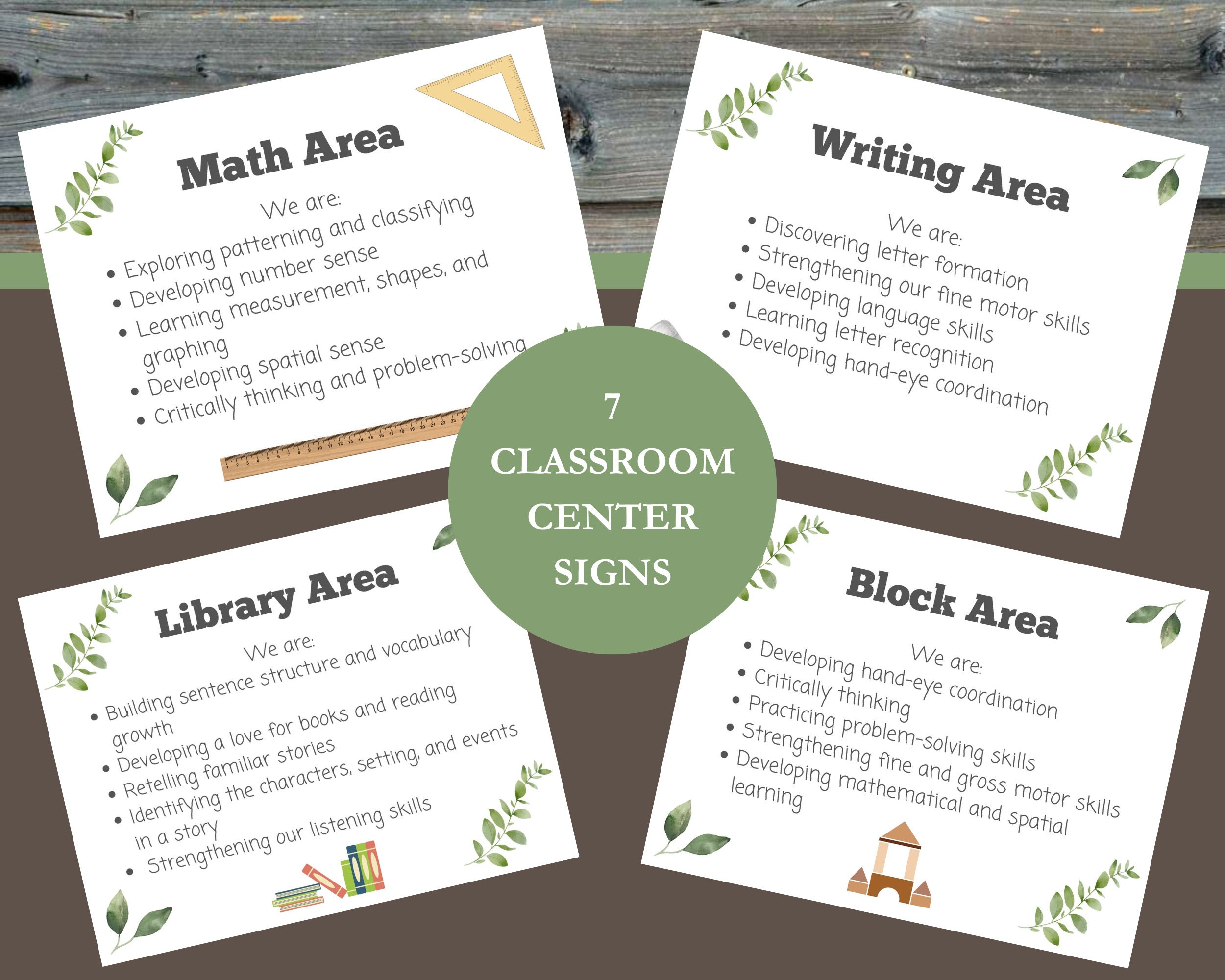 Preschool Printables/ Classroom Signs/ Daycare Signs/nature /outdoors ...